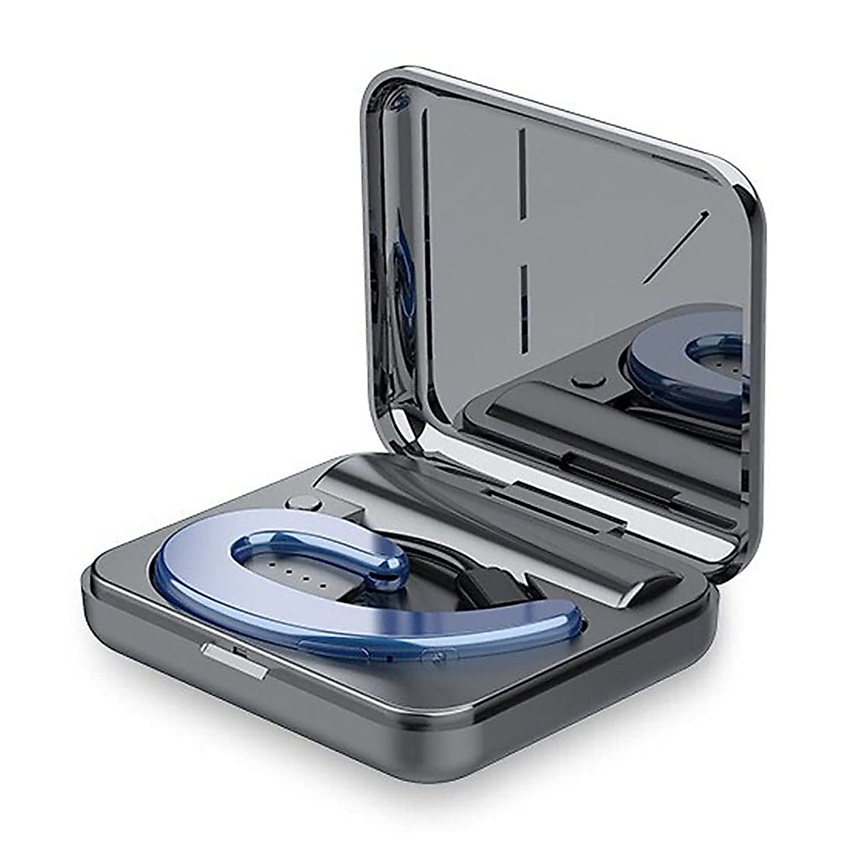 IKXO Ear Hook Bluetooth Headphones Wireless - Lightweight Single Ear Painless Noise Cancelling Earphones Waterproof with Ear Plug Charging Case 150H