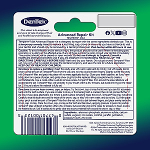 Dentek Temparin Max Repair Kit, 13+ Repairs, 2.64 Grams (Pack of 6)