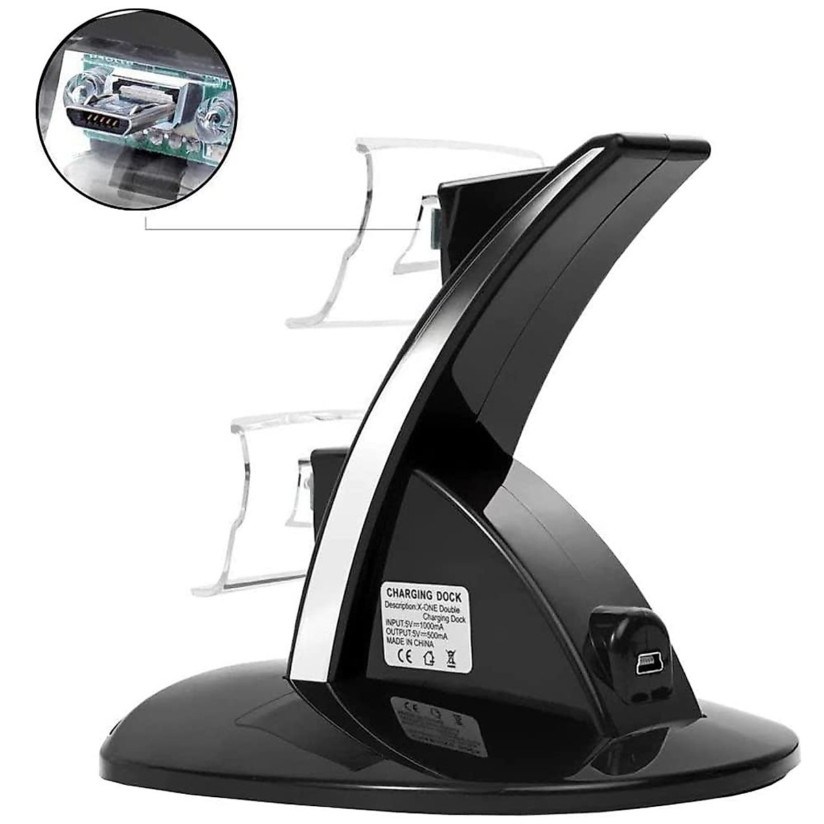 OSTENT LED Light Dual Charging Dock Station Charger for Xbox One Controller