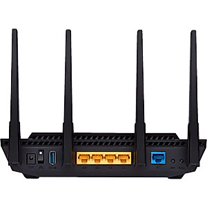 ASUS - Wireless-AX3000 Dual-Band Wi-Fi Router - Black