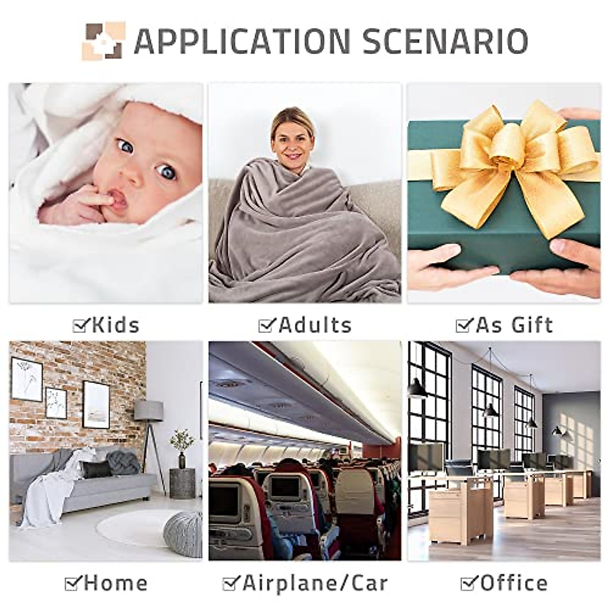 Squirrels Blanket Gift for Girl Women Blanket Super Soft Cozy Warm Throw for Couch Bed Sofa Office Decor All Season 50 * 40" S for Kid