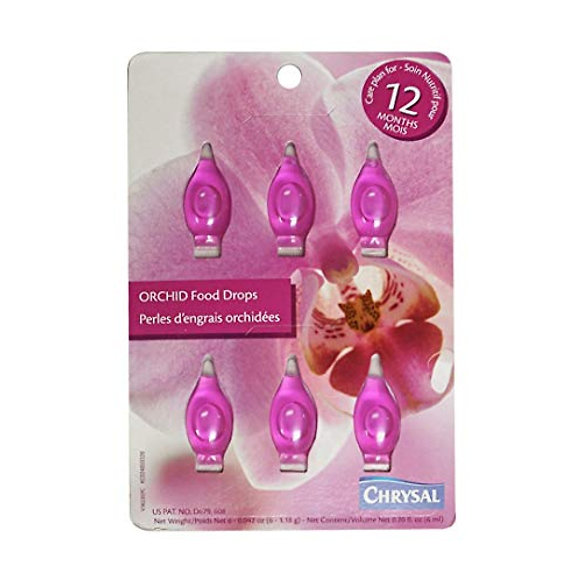 Chrysal Orchid Food Drops — Orchid Care — One Pack for a Year Supply — Concentrated Flower Food for All Species of Orchids — Ideal Florist Supplies — Outdoor and Indoor Plant Food