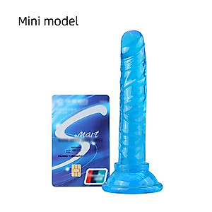 6.05 inches Hidden Packing Silicone Suction Cup Realistic Classic Dick Wand with Strong Suction Cups for Men and Women or Men's and Women's Games-A40