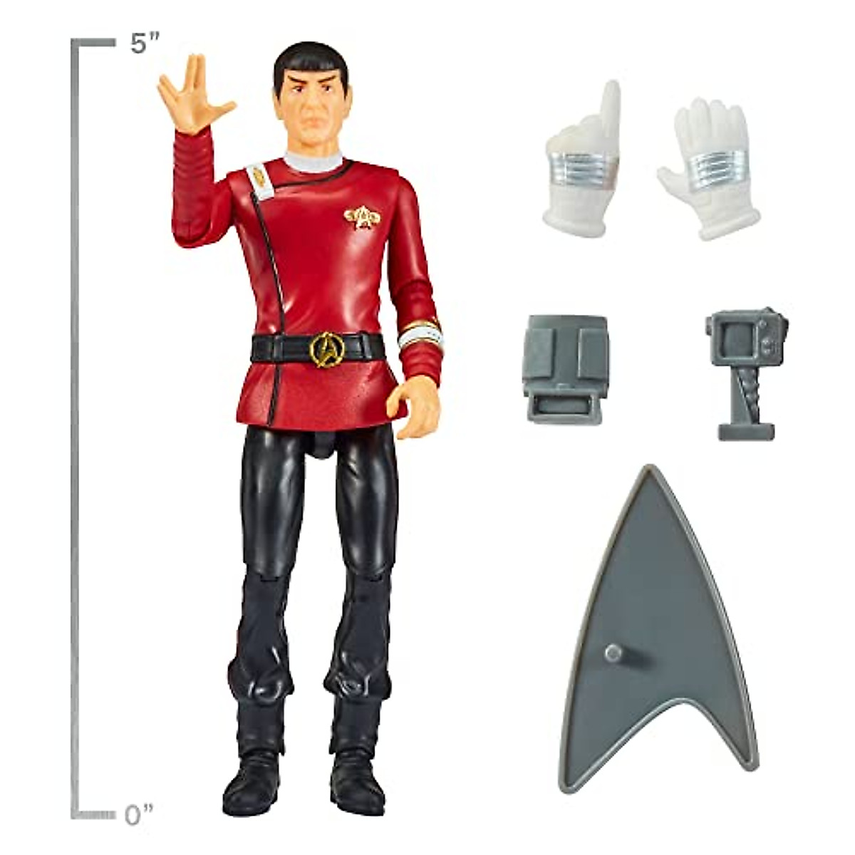 Star Trek Playmates Toys Universe: 5" Captain Spock Wrath of Khan Action Figure with Accessories