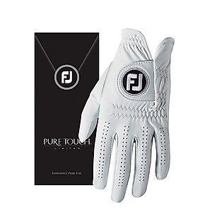 FootJoy Men's Pure Touch Limited Golf Gloves White Medium/Large, Worn on Left Hand