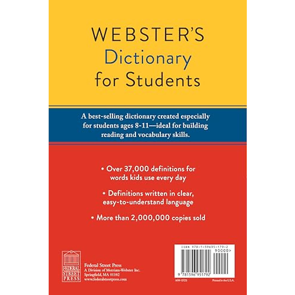 Webster's Dictionary for Students, Sixth Edition, Newest Edition