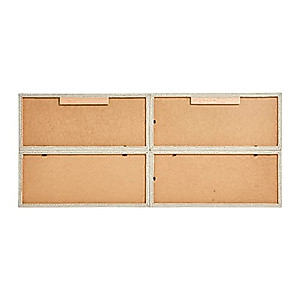 Main + Mesa NoSom Sound Reducing Four Panel Linen Blend Upholstered Headboard, Natural, Queen