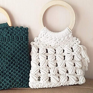 jijAcraft Macrame Cord,3mm x 328 Feet Cotton Macrame Cord,Natural White Cotton Cord Macrame Supplies,Macrame Rope Craft Twine String for Macrame & Knitting,Plant Hangers,Wall Hanging,Craft (Beige)