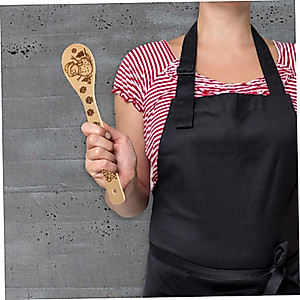 5pcs Bamboo Shovel Christmas Kitchenware Bamboo Tool Kitchen Supplies Festival Shovel Christmas Shovel Party Cooking Cooking Supplies Christmas Bamboo Kitchenware