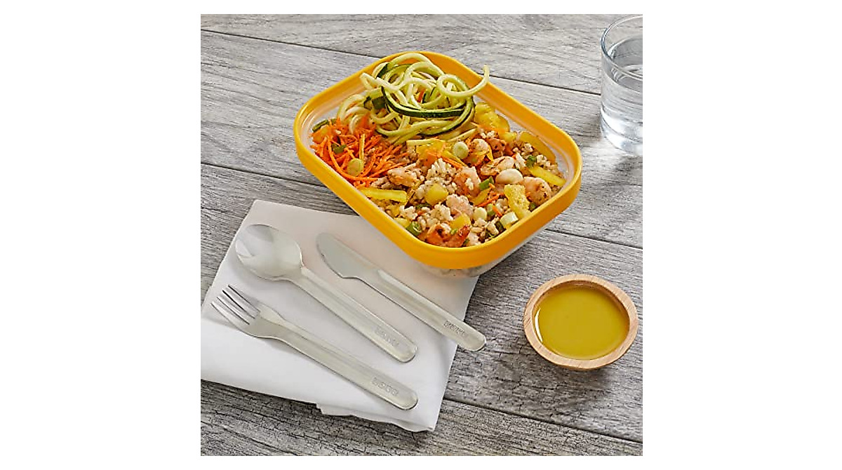 ZOKU Pocket Utensil Set Charcoal - Portable Stainless Steel Flatware