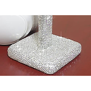CARCHILE SH Luxury Rhinestones Headphone Stand Headset Holder Crystal (Silver)