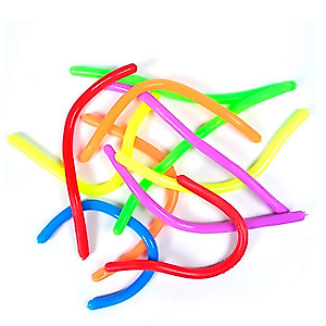 ZONESTA 12 Packs Colorful Sensory Fidget Stretch Toys-Stretchy Strings Stretchy Noodles Fidget Toy for Relaxing Toy