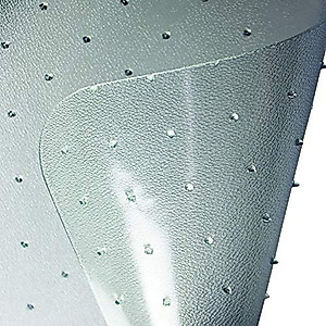 Amazon Basics Polycarbonate Office Chair Mat with Lip for Low to Medium Pile Carpet, ‎Rectangular, Clear, 47" x 35"