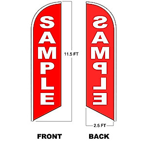 4 Less Co CBD SOLD HERE Windless Swooper Flag Feather Banner Sign (Flag Only) kb