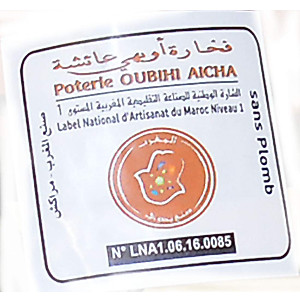 Moroccan Lead Free Cooking Tagine Glazed X-Large 13 Inches in Diameter Authentic Food