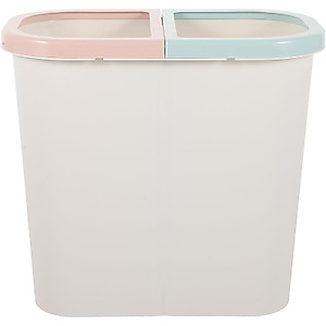 PRETYZOOM Sorting Trash Can Office Halloween White Plastic Trash Rack