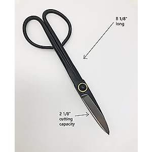 U-nitt 4-pc Bonsai Tool Set/House Plant Shears Black Carbon Steel: Concave Cutter; Knob Cutter; Wire Cutter; Basic Shears: in a Leather Case