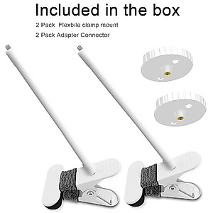 2 Pack Baby Monitor Mount flexible clamp mount Compatible with Infant Optics DXR-8 and DXR-8 Pro Video Baby Monitor Baby Monitors Holder for Crib Nursery Baby Camera Stand Without Tools or Wall Damage