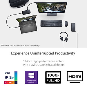 Dell Vostro 3500 15.6-inch Laptop - Intel Core i5-1135G7 - 16GB RAM - 512GB SSD + 1TB HDD - HDMI - Win10 Pro (Renewed)