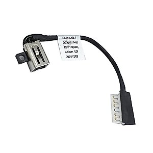 GinTai DC Jack Power Cable Plug in Charging Port Cable Connector Socket with Wire for Dell INSPIRON 15 3510 3511 I5-1135G7 3515 3510 3520 3521 3525 GDM50 87GX7 DC301017H00 231X7 0231X7 DC301018100