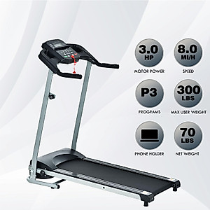 LIVIVOX Under Desk Treadmill，Max 3.5 HP Electric Walking Pad，Folding Treadmill with 300LBS Capacity Designed 2 in 1 Installation-Free Treadmills for Home & Office Small (Ordinary)