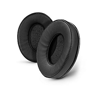 BRAINWAVZ ProStock ATH M50X Upgraded Earpads, Improves Comfort & Style Without Changing The Sound - Ear Pad Designed for ATH-M50X M50BTX M20X M30X M40X Headphones, Vegan Leather (Black)