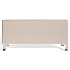 Safavieh Couture Home Saturn-Art Deco-Light Pink Acrylic 3-door Sideboard