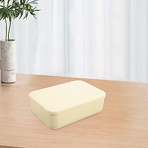 SEWACC storage bins with lids small storage bins container with lid desktop organizer storage containers home supply desk organizer household products High capacity plastic student