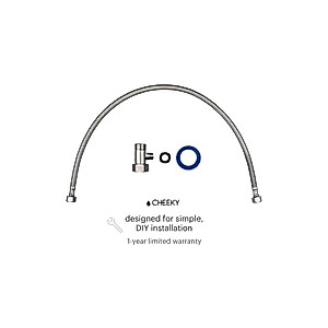 CHEEKY Bidet Toilet Seat Attachment - Non-Electric Bidet Attachment for Toilet Seat - Ultra-Slim Self Cleaning bidet - Adjustable Water Pressure Nozzle, Angle Control & Easy Home Installation