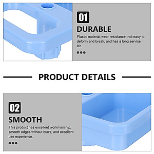 Cabilock Accessory Tray Iv Stands Accessory Tray Holder Plastic Storage Plate Sundries Storage Organizer for Iv Pole or Microphone Stand Equipment