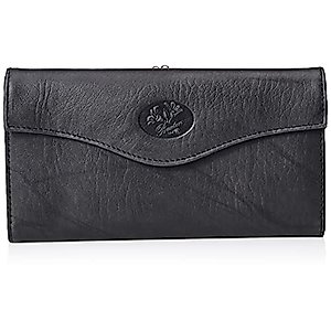 Buxton Heiress Organizer Clutch, Black, One Size