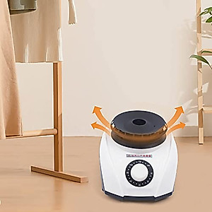 Portable Dryers,Multifunctional Electric Mini Clothes Dryer Warm Air Clothes Dry Timing Function for Apartment Home