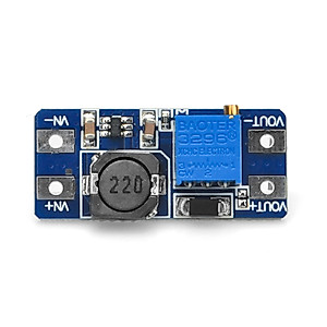 OSOYOO 10PCS MT3608 DC-DC Step Up Boost Converter Module 2A Adjustable Voltage Regulator Board Input Voltage 2.5V-15V to 5V-20V Output Voltage for Arduino