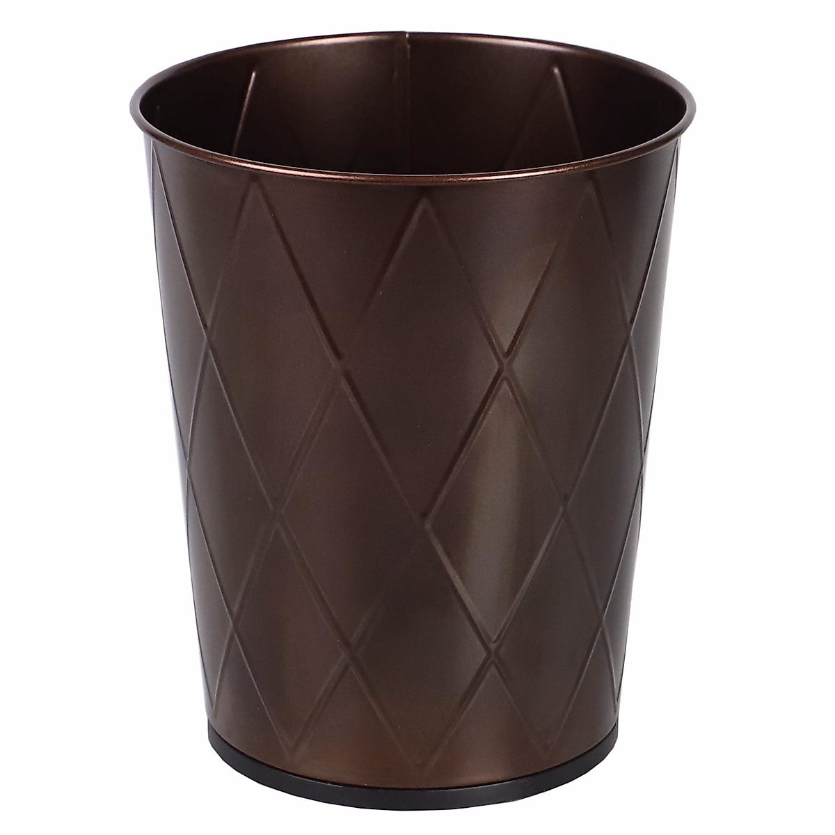 Home Basics 5L Diamond Waste Bin, Bronze