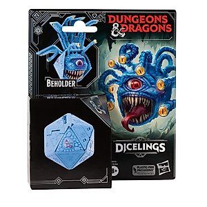 Dungeons & Dragons Dicelings Blue Beholder Collectible D&D Monster Dice Transforming Giant d20 Action Figures Role Playing Dice