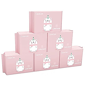 COTTONCARE Baby Dry Wipe,100% Cotton,dry wipe cotton tissues,baby sensitive skin,taking care of baby skin,7.9 x 4.7 in 6-Pack (600 Count)