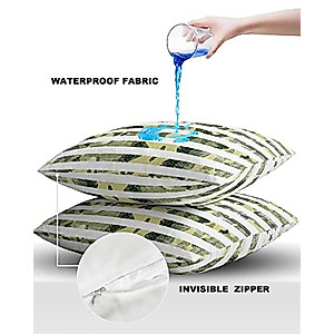 Meet 1998 Throw Pillow Covers 18x18 - Set of 2 Waterproof Pillow Cushion Cases,Camo Pillowcases Decorative Outdoor Pillow Cover for Sofa Couch Bedroom