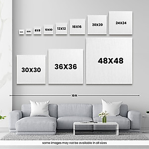 CANVAS ON DEMAND Great Blue Heron Canvas Wall Art Print by Lanie Loreth, Coastal, Home Decor, Bird, Design Artwork, 24"x24"