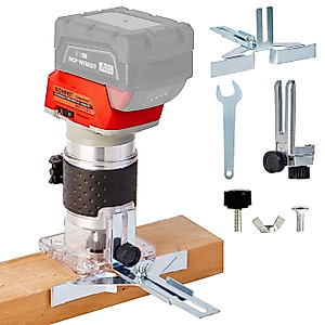 IRONFIST Cordless Trimmer Router Multiple Function Brushelss 1/4" Bit Collet, Max Speed 30000rpm for Wood Working Slotting, Trimming Compatible with Milwaukee M18 Battery (NO Battery)