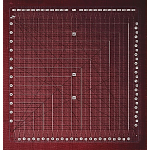 Quilting Ruler- 12.5 * 12.5" Slotted Rulers for Quilting and Sewing Quilt Strip Rulers for Fabric Precise Cutting