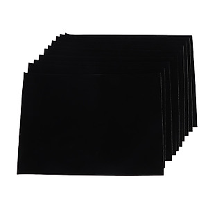 Adhesive Sheet Black Adhesive Back Sheet, 10Pcs Jewelry Box Lint Lining Sticky Flocked Cloth, 11 x 8.3 Inch Self Adhesive Felt Fabric Jewelry Box Felt Liner, DIY Black Fabric Sticky for Jewelry Watch