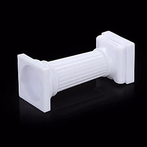 HEMOTON Roman Column Cake Tiered Stands: 4Pcs Plastic Cake Pillars Mold Fondant Holder Multi- Layered Cake Roman Column Support Stand for Wedding Birthday Party Decoration 17cm