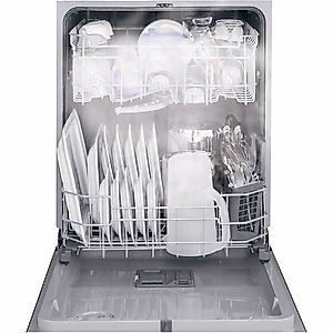GE GDT530PSPSS 24" Stainless Steel Fully Integrated Dishwasher with 16 Place Settings 4 Cycles 8 Options Dry Boost and Piranha Hard Food Disposer