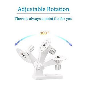 Wyze Cam Pan Wall Mount - ALLICAVER Security Mount Bracket for Wyze Cam Pan and Wyze Cam, Special Design for Both Wyze Labs 1080p HD Home Camera (2 Pack, White)