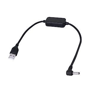 SinLoon 11.8" USB 5V to DC 12V Converter Step Up Voltage Converter Power Cable, for Camera/Tablet/Bluetooth Speakers and More 5v Devices.(3.5 x 1.35mm)