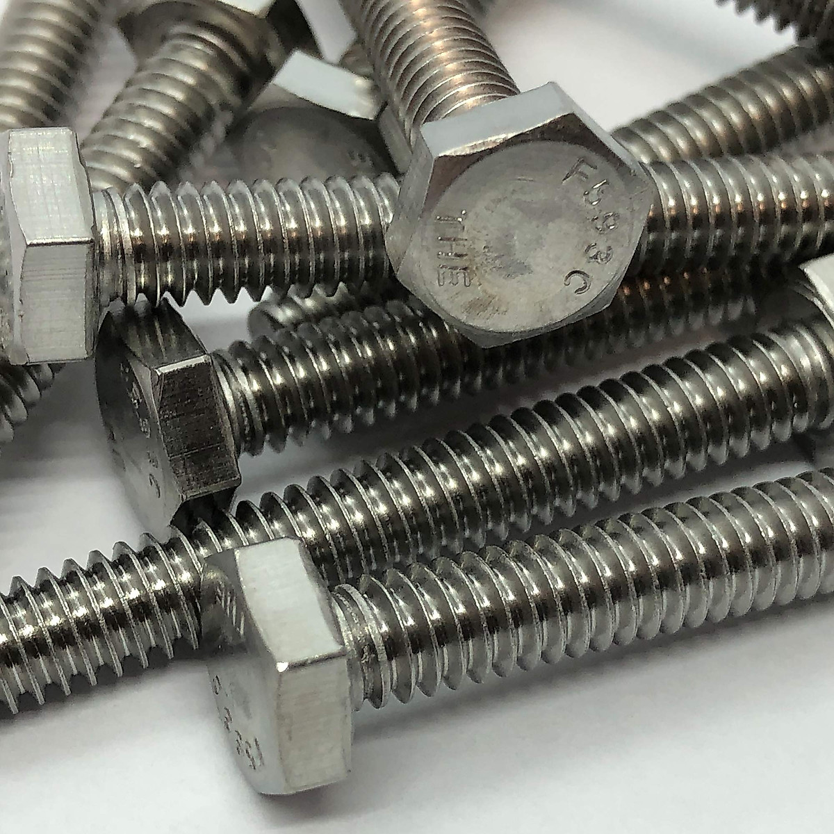 1/4" x 1.5" - 20. 304-STAINLESS STEEL - HEX HEAD BOLT - 304 GRADE. General Purpose - Hurricane Bolt (100)