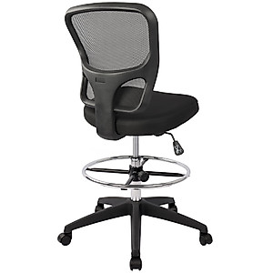 HYLONE Ergonomic Office Chairs, Office Drafting Chair, Rolling Stool Chair Armless Standing Desk Chair with Footrest Bar Stools for Home,Office & Bar