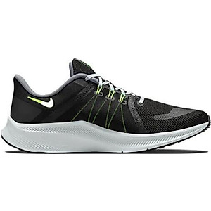 Nike Men's Quest 4 Platform Running Shoes, Black/Volt-Dk Smoke Grey, 11 M US
