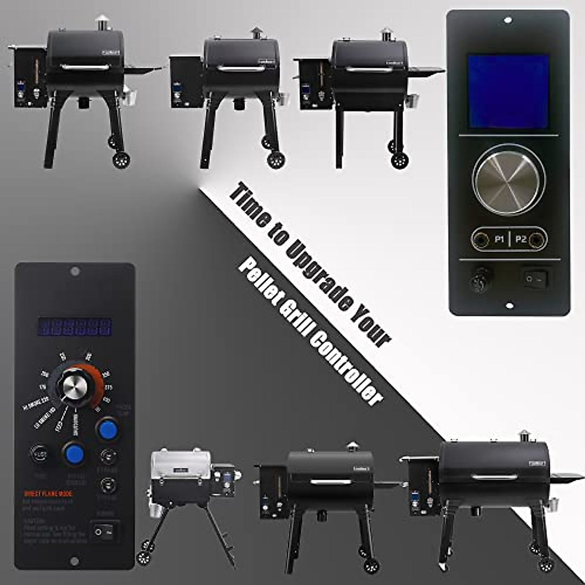 Replacement Gen 2 Retro Fit NON-WIFI Controller for Camp Chef SG 24/30, SGX, DLX, XT, Pursuit 20 Pellet Grill and Smoker