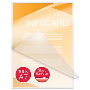 GBC Document Laminating Pouches A7 2X125 Micron Gloss (100 Pack)